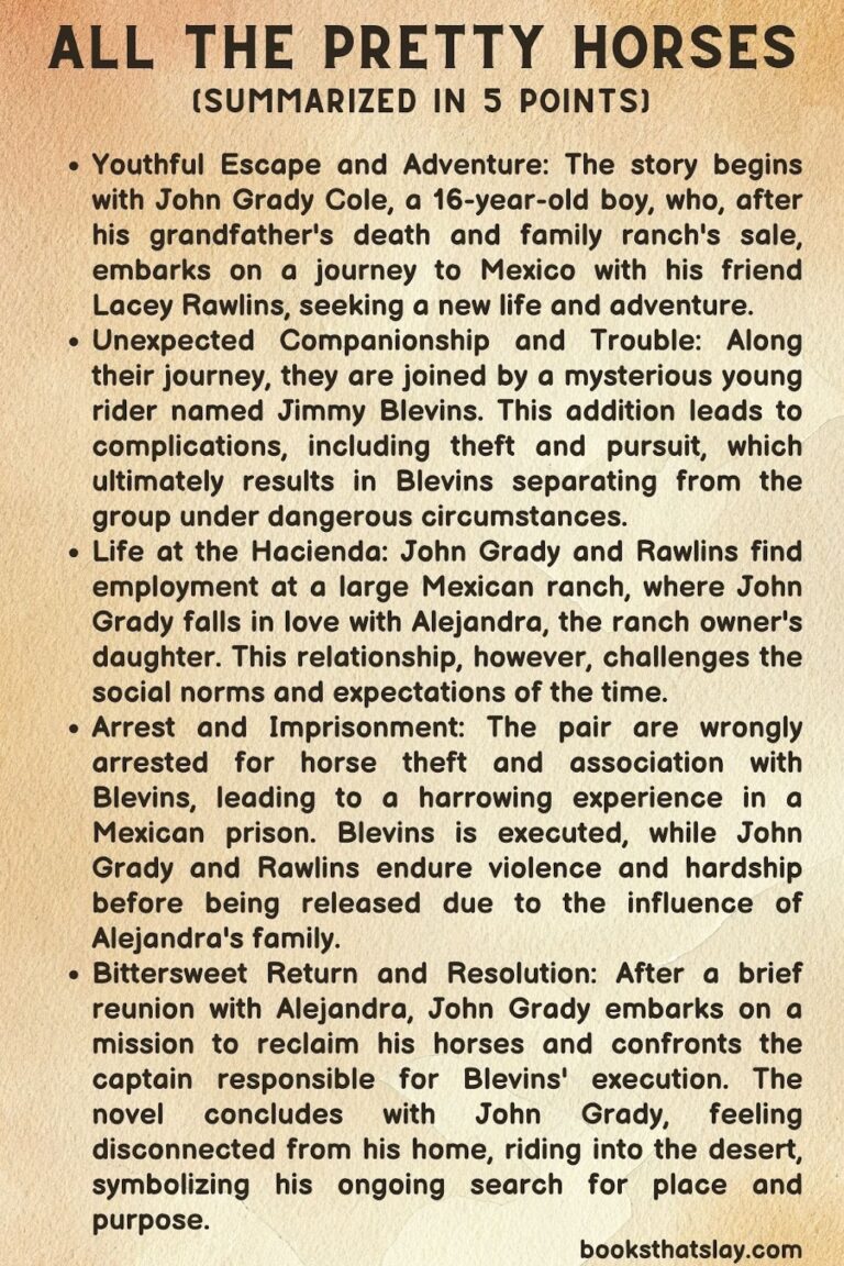 All The Pretty Horses Summary, Characters and Themes