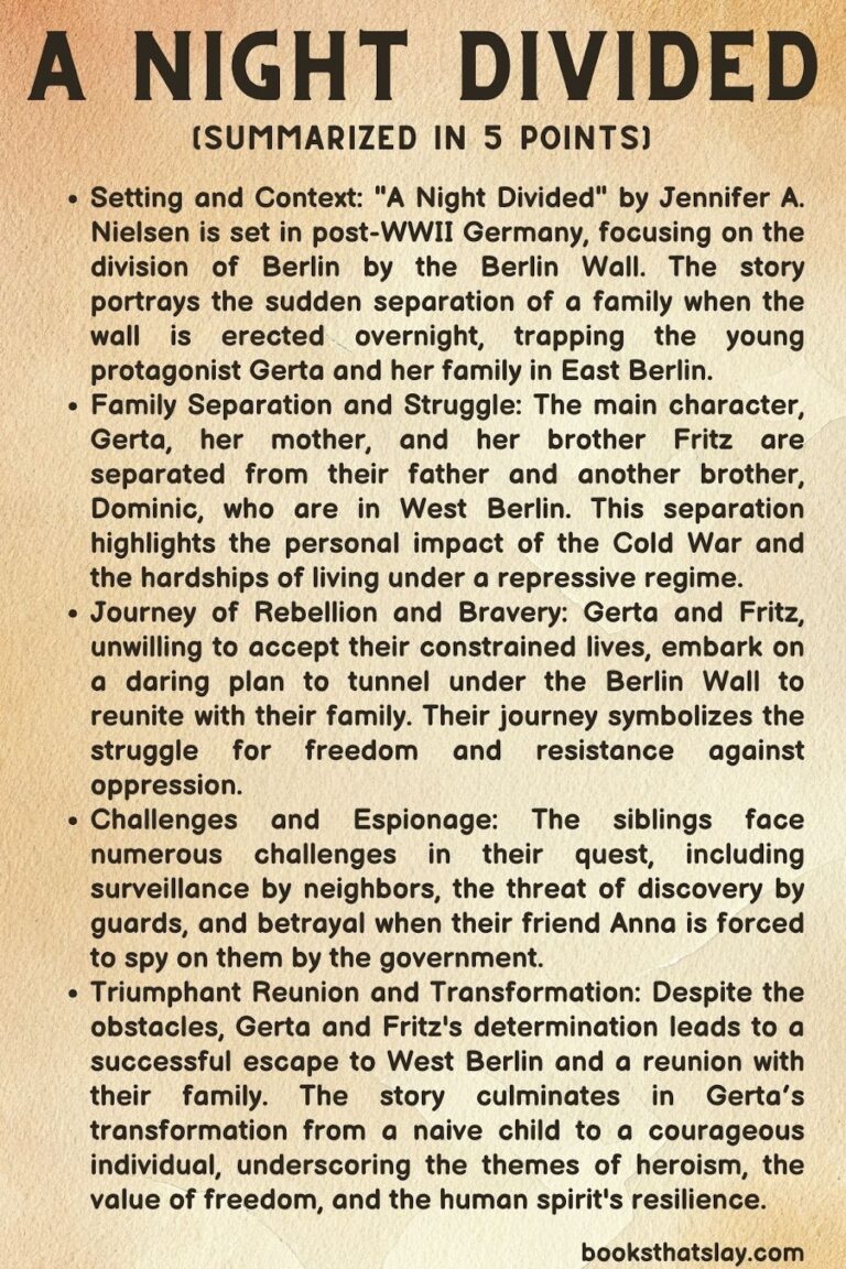 A Night Divided Summary, Characters and Themes