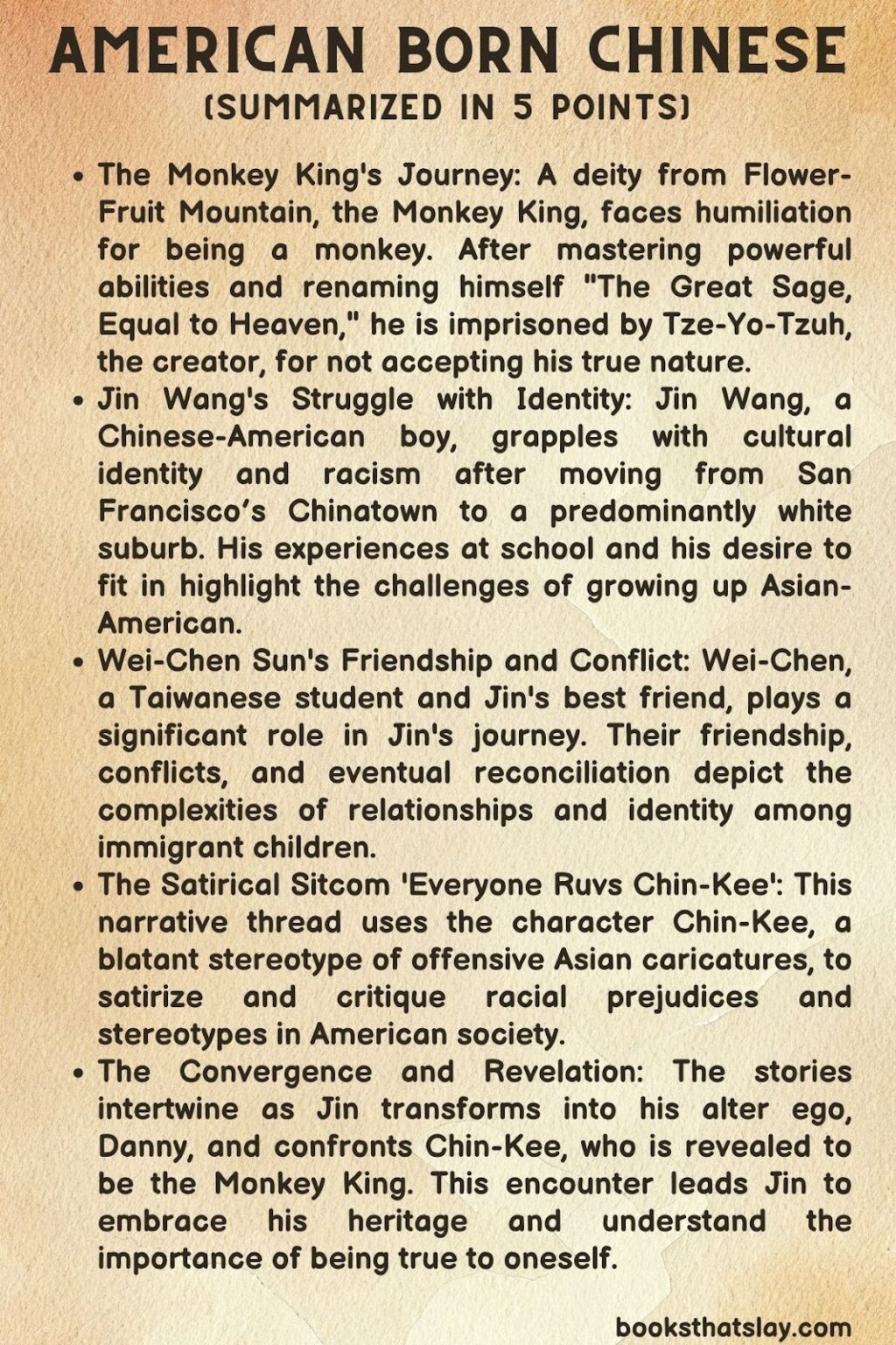 American Born Chinese Summary, Characters and Themes