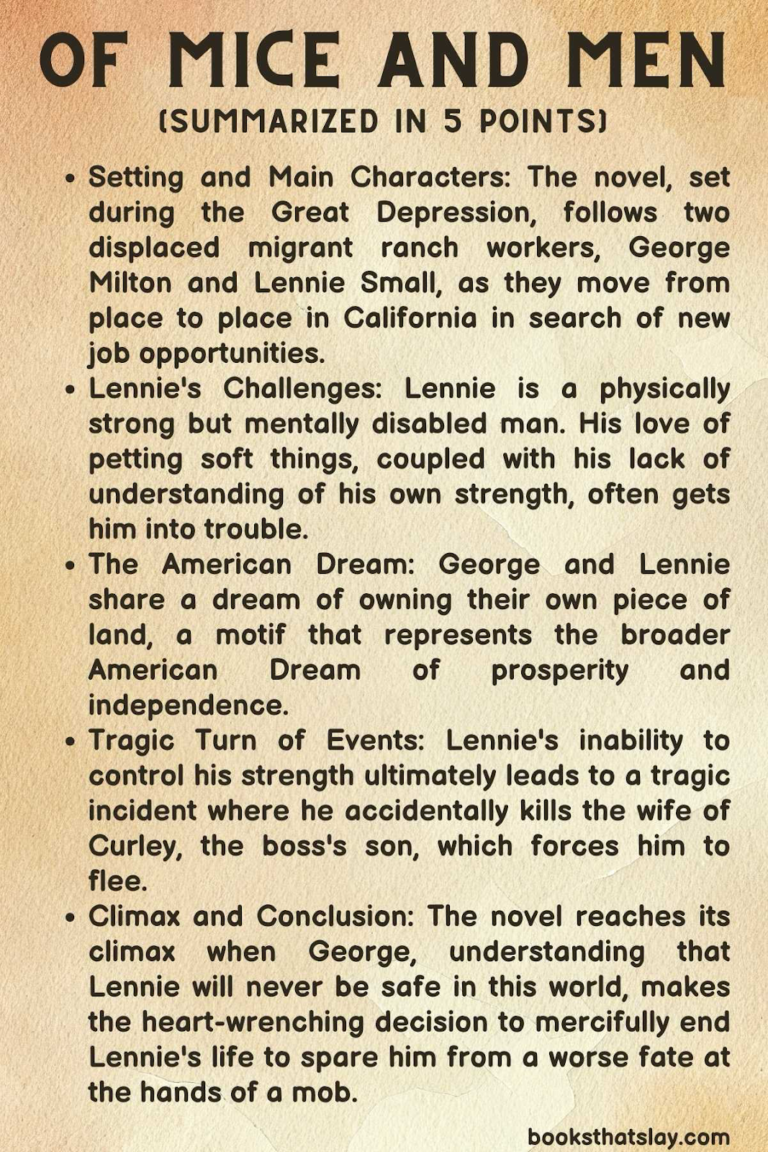 Of Mice and Men Summary and Key Themes