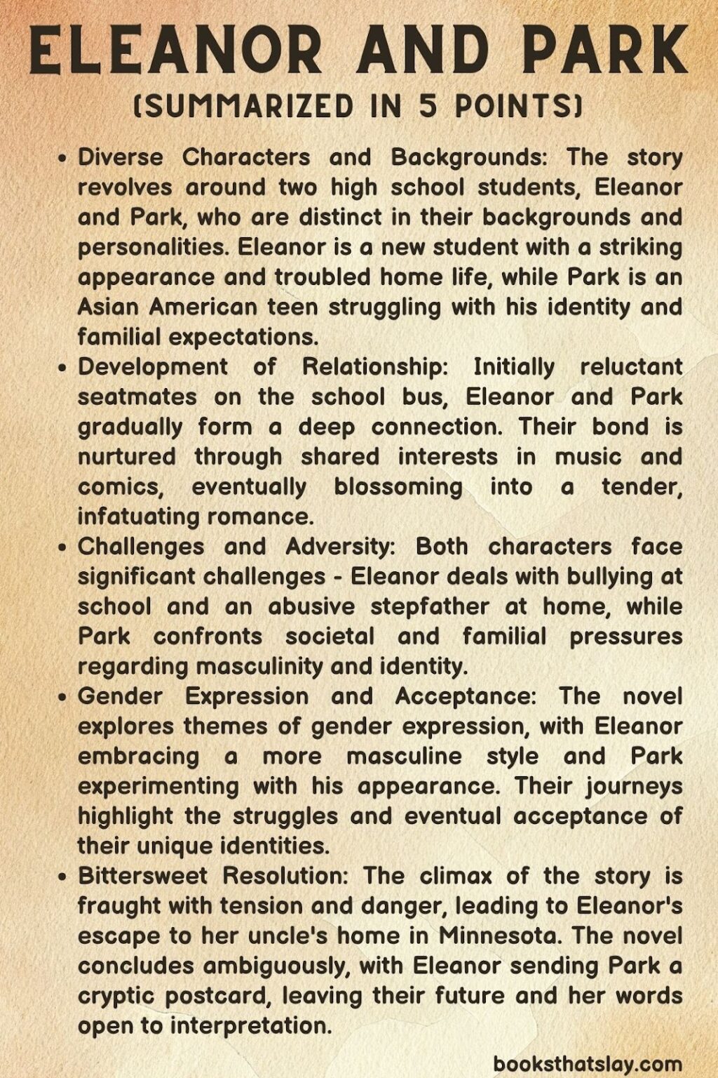 Eleanor and Park Summary, Characters and Themes