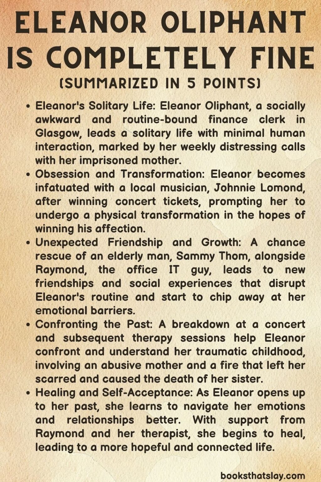 Eleanor Oliphant Is Completely Fine Summary, Characters and Themes