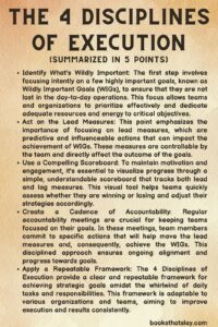 The 4 Disciplines of Execution Summary and Key Lessons