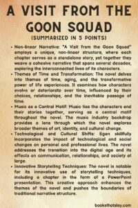A Visit from the Goon Squad Summary, Characters and Themes