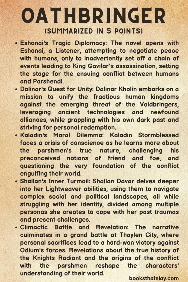 Oathbringer Summary, Characters and Themes