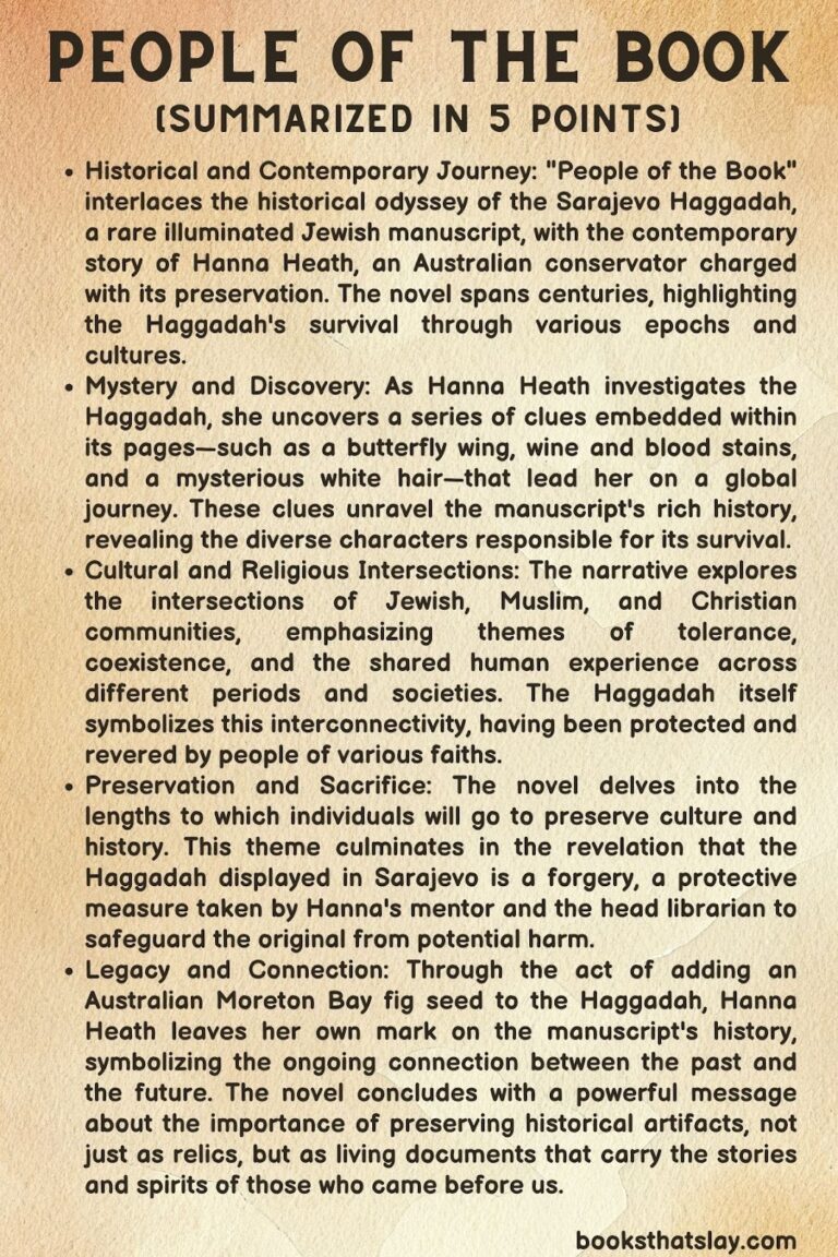 People of the Book Summary, Characters and Themes