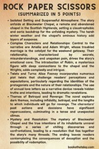 Rock Paper Scissors Summary, Characters and Themes