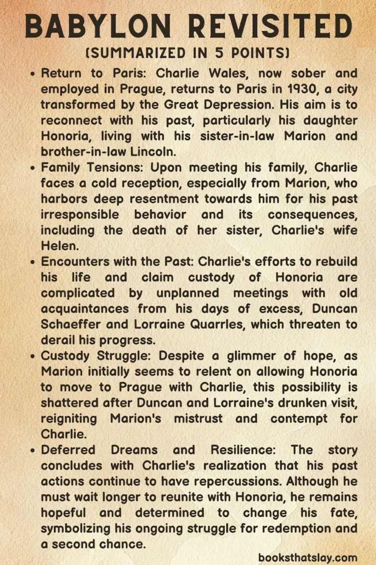 Babylon Revisited Summary, Characters, Themes