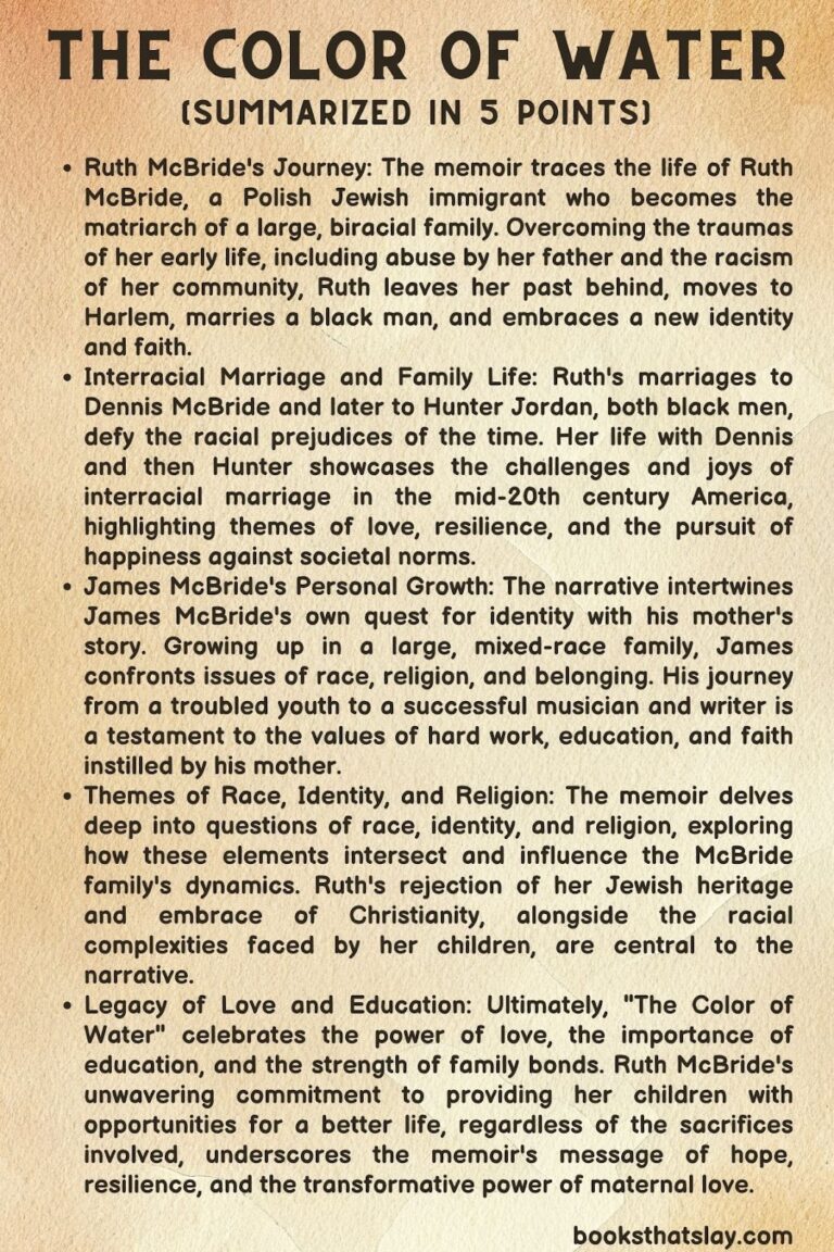 The Color of Water Summary, Characters and Themes