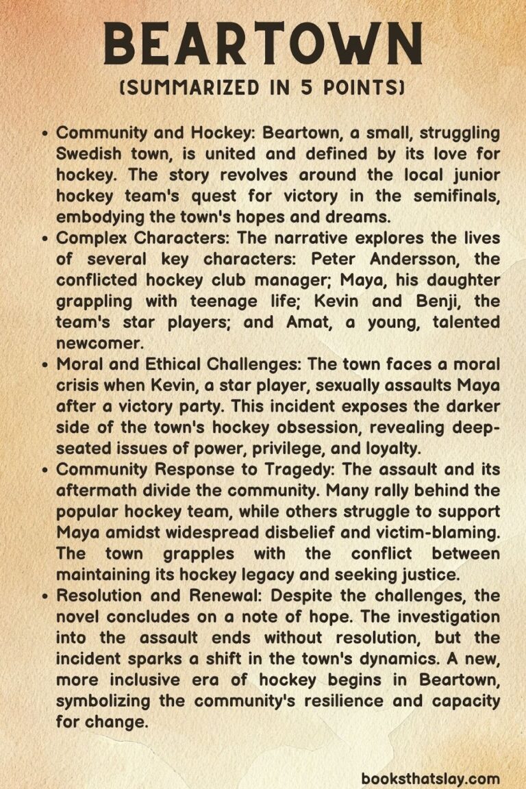 Beartown Summary, Characters and Themes