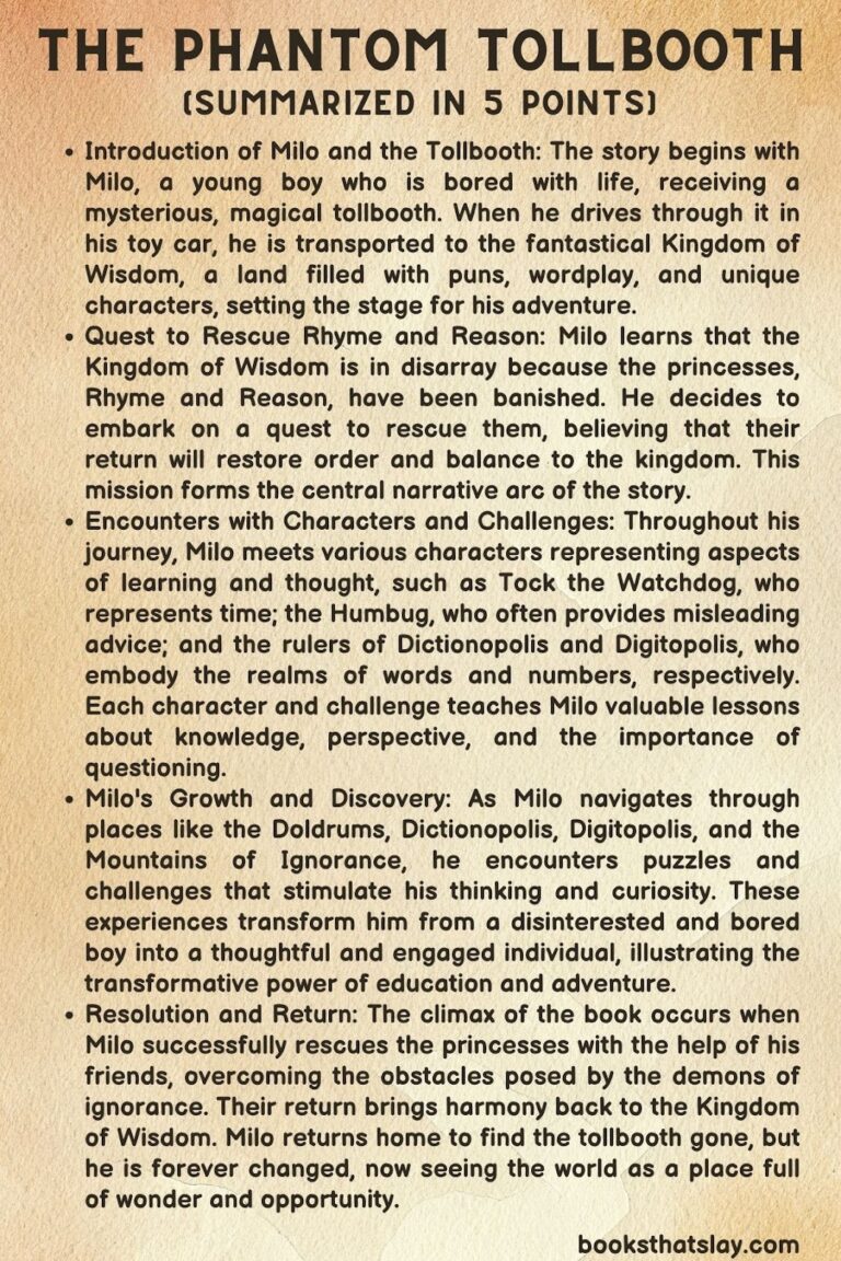 The Phantom Tollbooth Summary, Characters and Themes