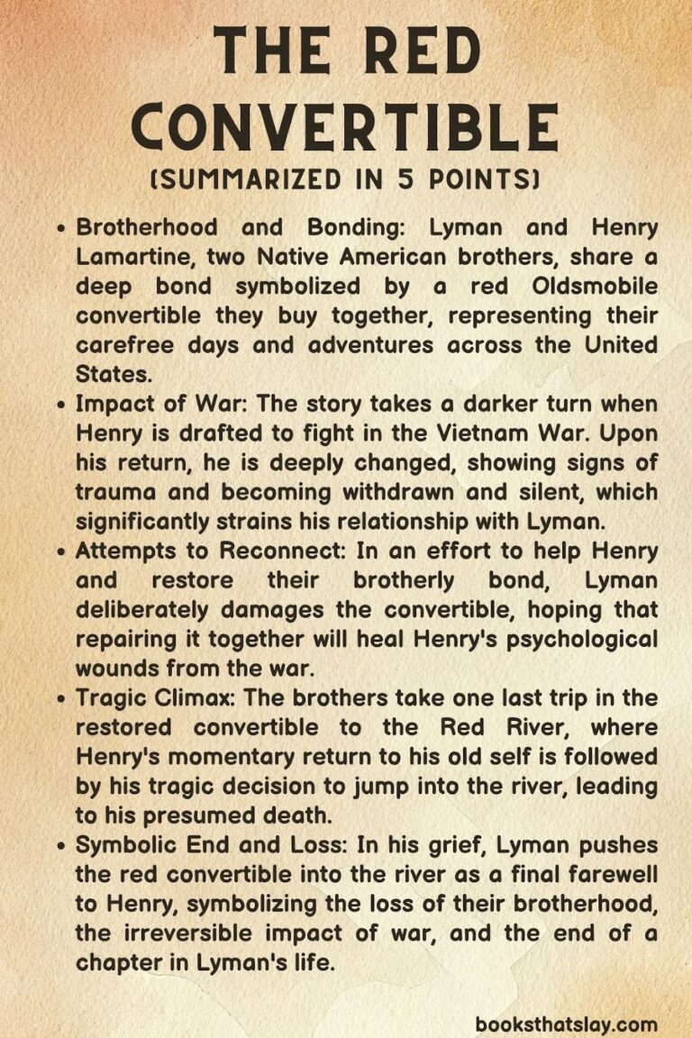 The Red Convertible Summary, Characters and Themes