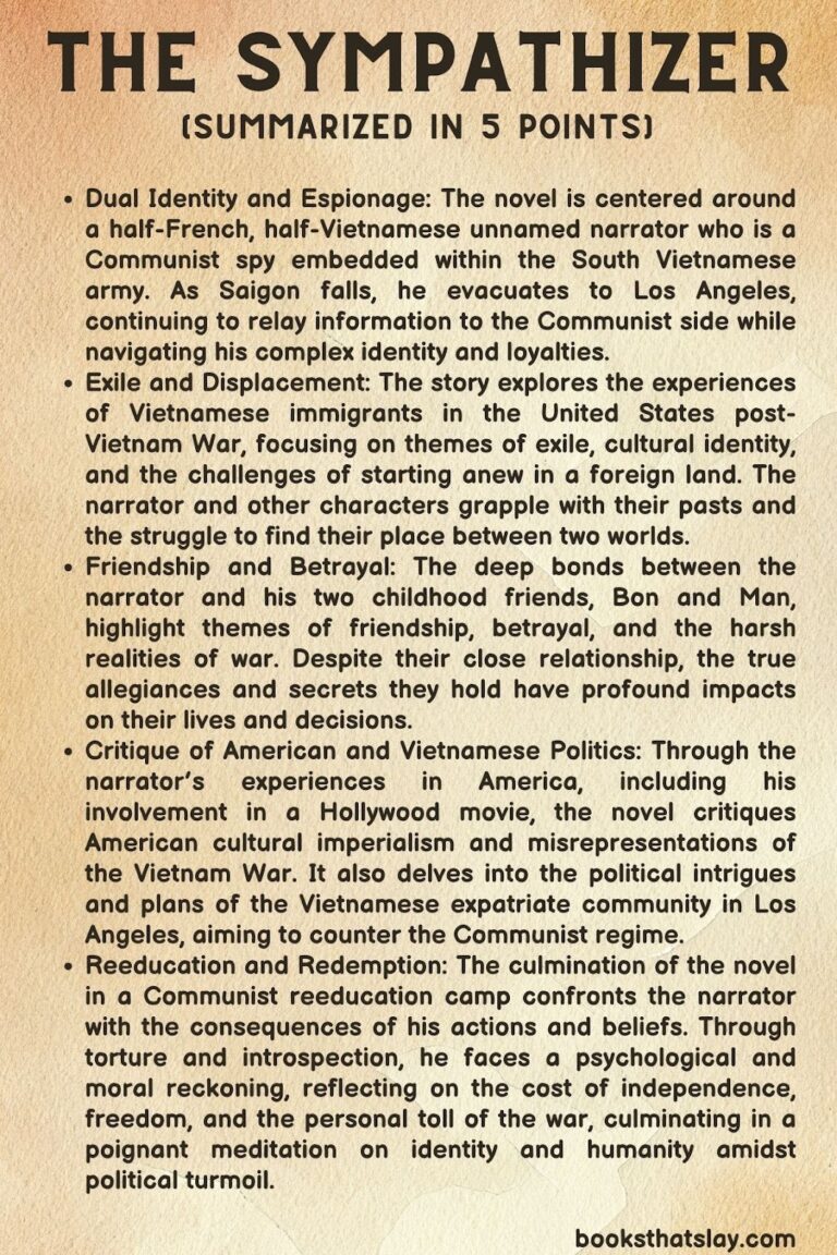 The Sympathizer Summary, Characters and Themes