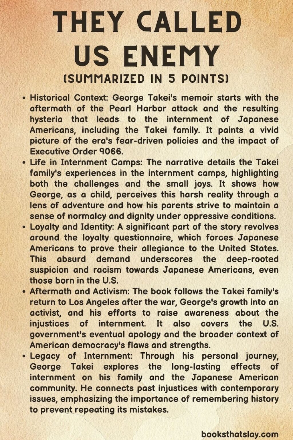 They Called Us Enemy Summary, Characters and Themes