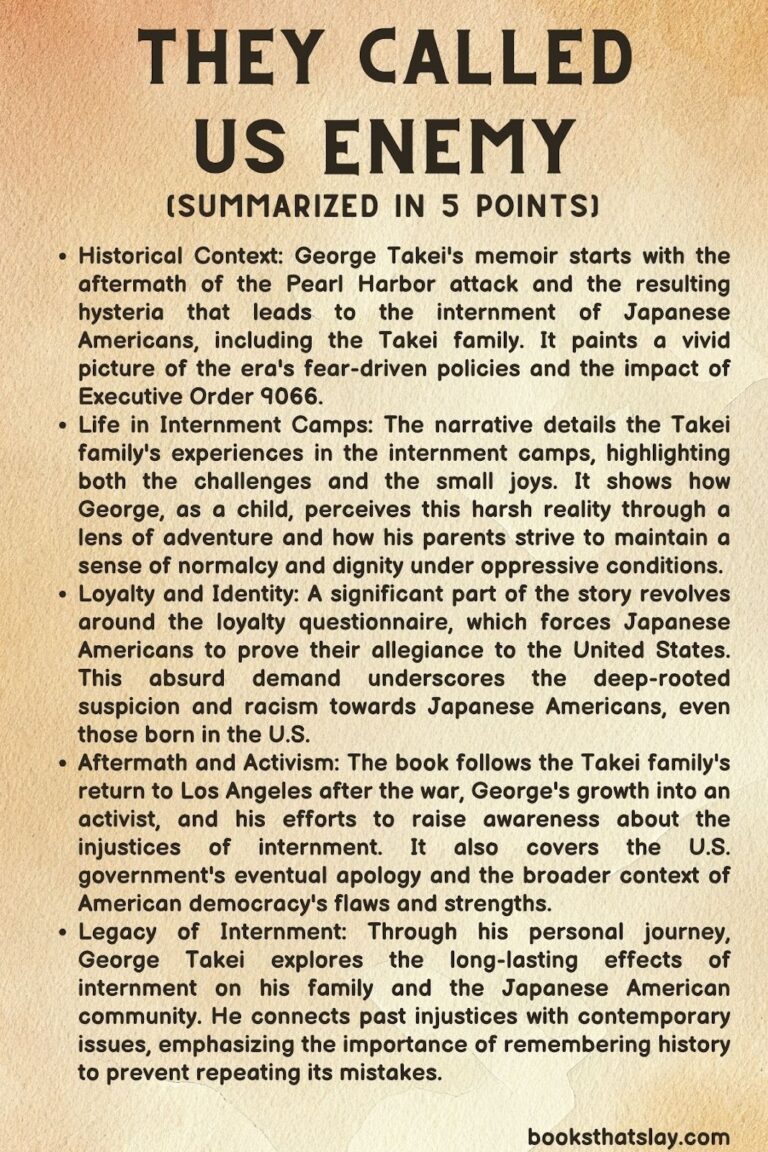 They Called Us Enemy Summary, Characters and Themes