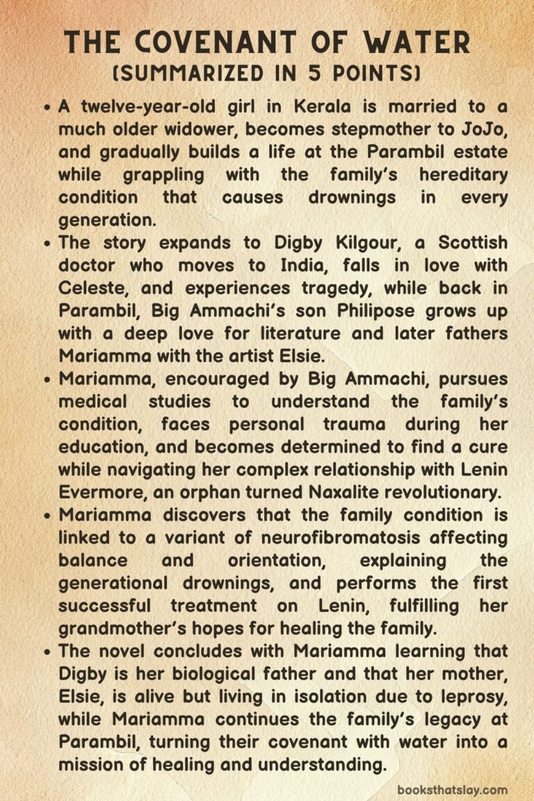 The Covenant of Water Summary, Characters and Themes