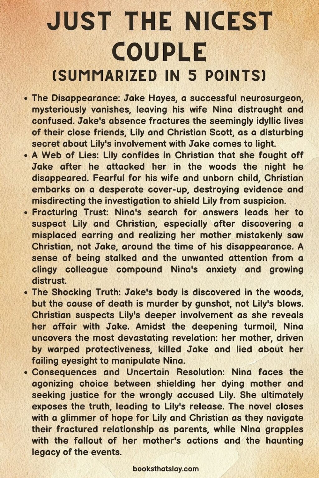 Just the Nicest Couple Summary, Characters and Themes
