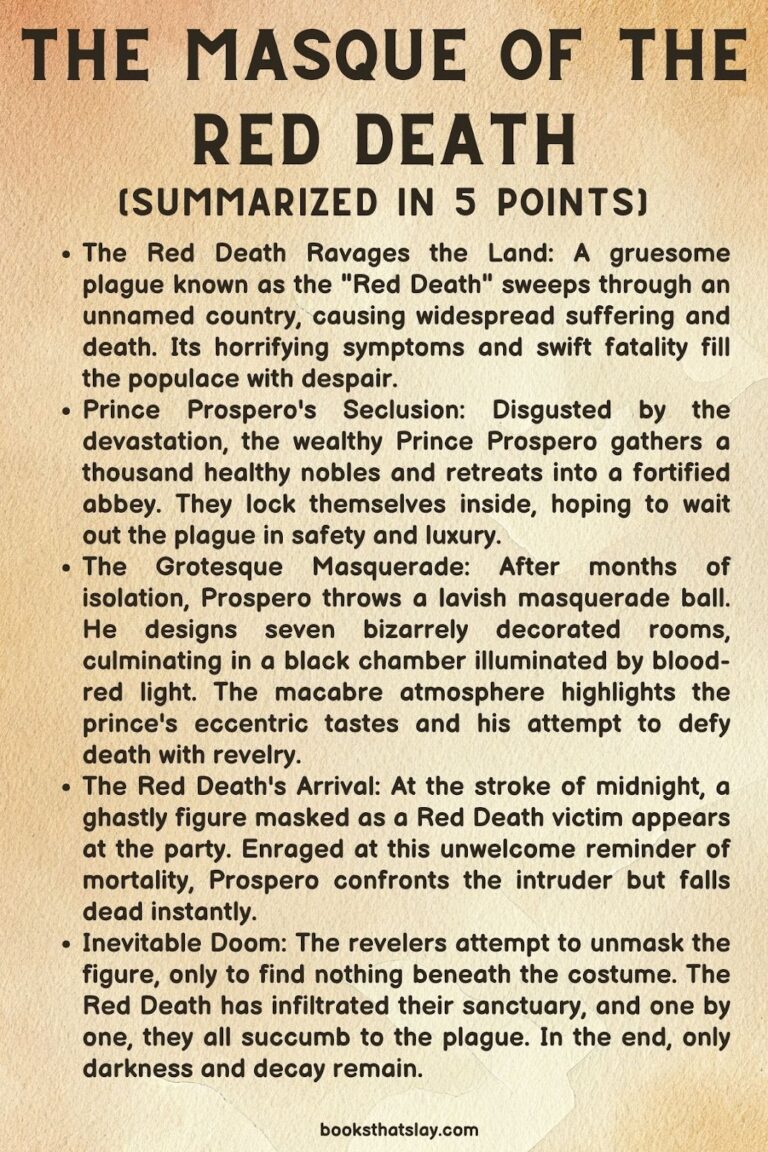 The Masque of the Red Death Summary, Characters and Themes