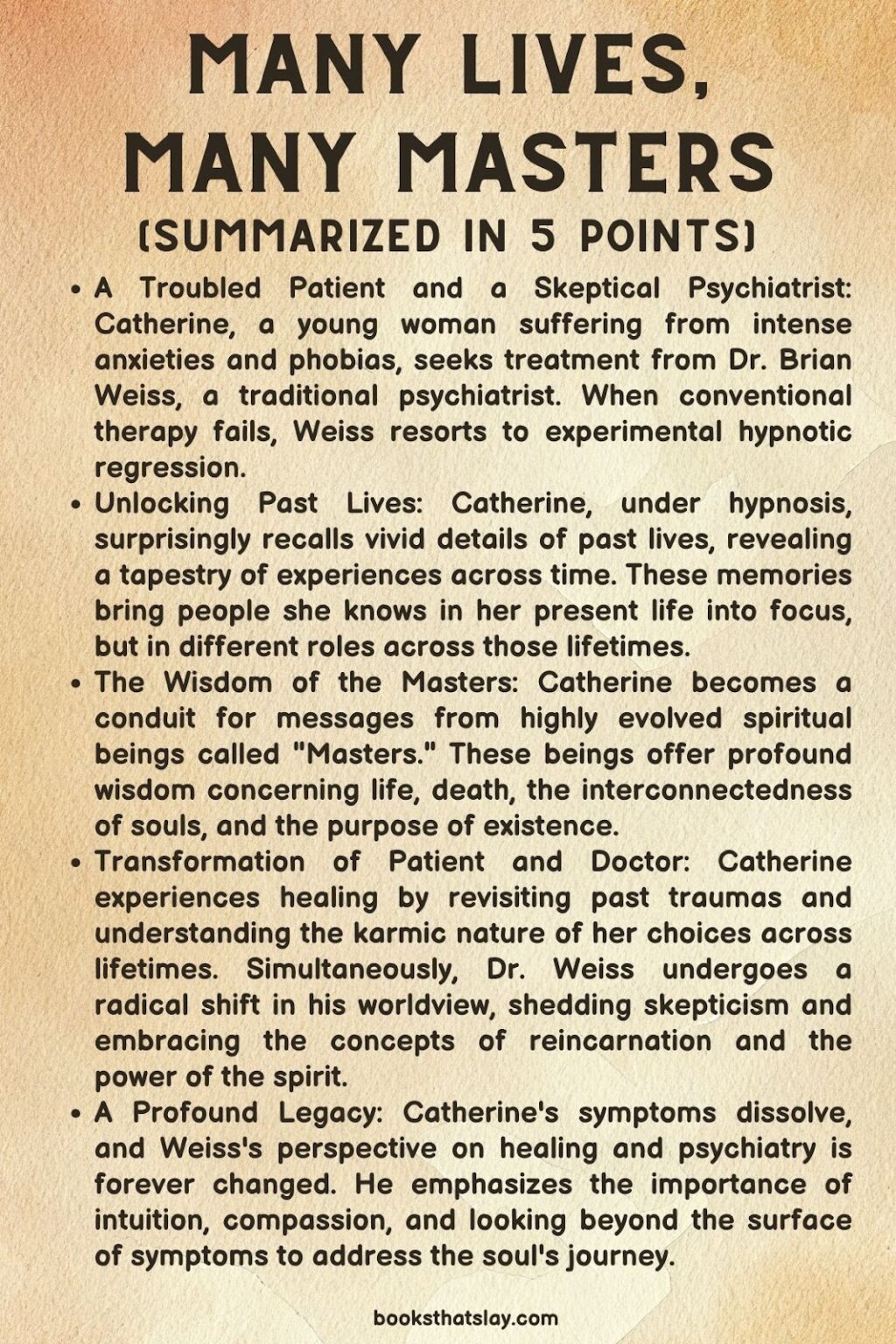 Many Lives, Many Masters Summary and Themes