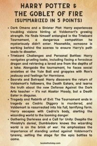 Harry Potter and The Goblet of Fire Summary, Characters and Themes