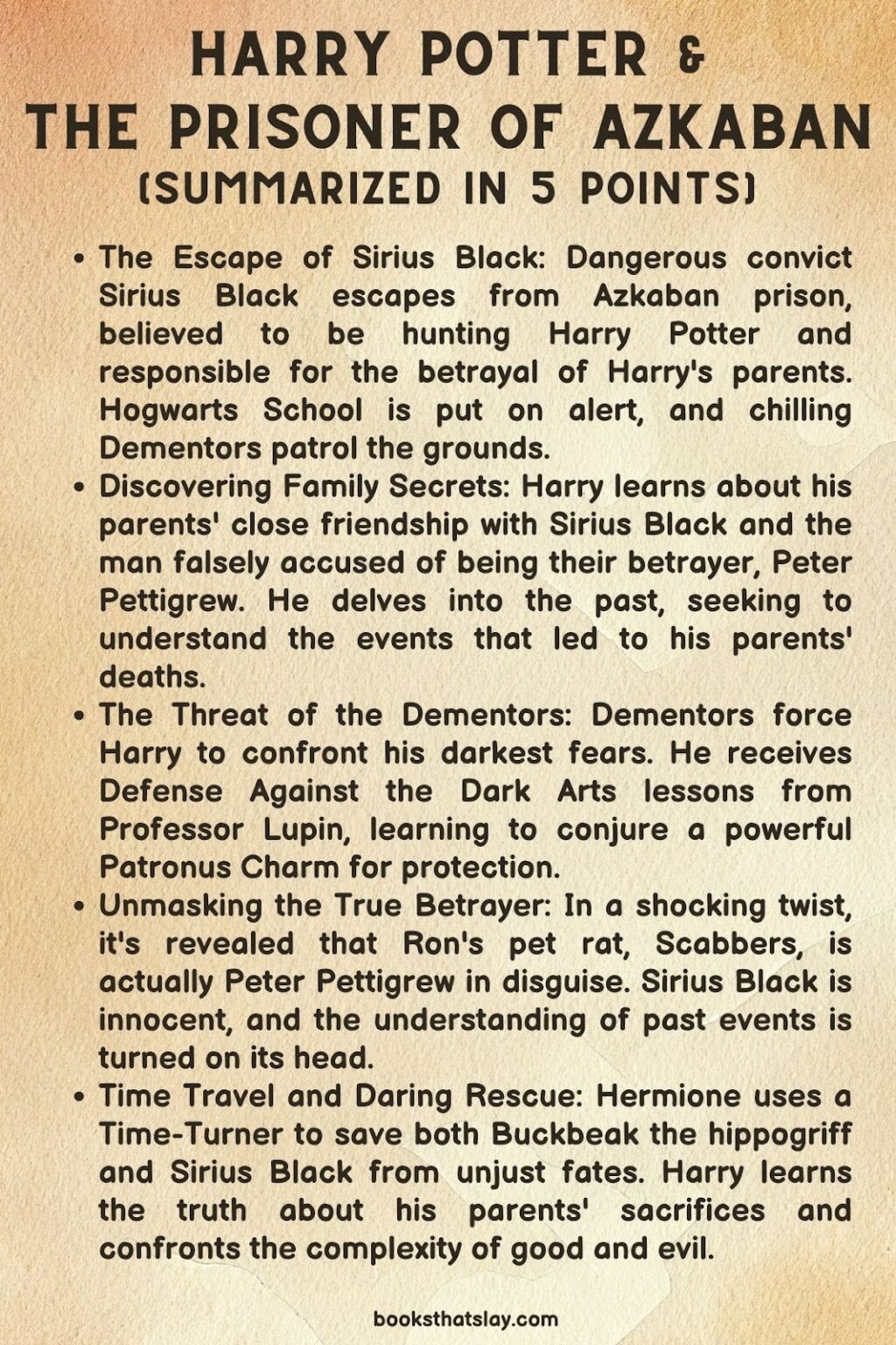 Harry Potter and the Prisoner of Azkaban Summary, Characters and Themes