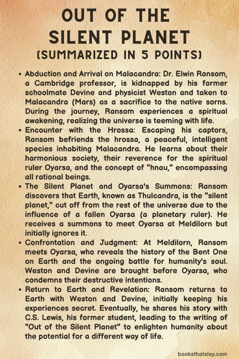 Out of the Silent Planet Summary, Characters and Themes