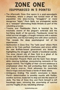 Zone One Summary, Characters and Themes