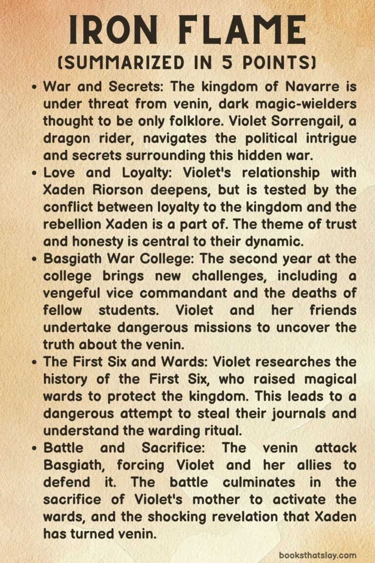 Iron Flame Summary, Characters and Themes