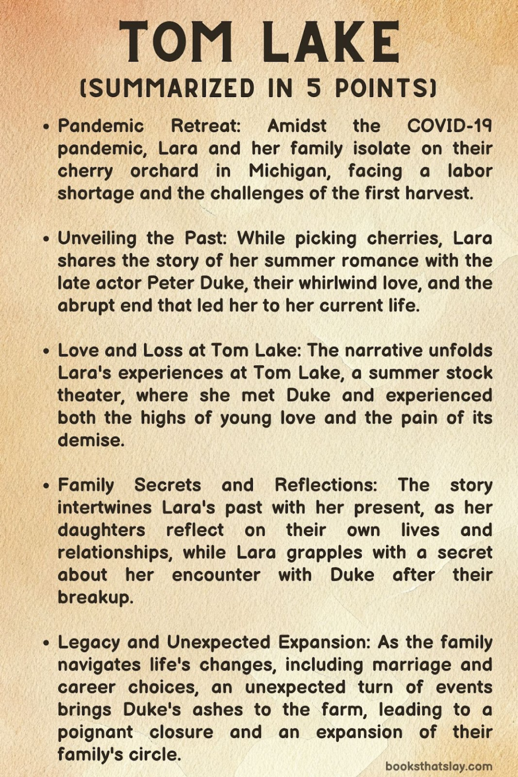 Tom Lake Summary, Characters and Themes