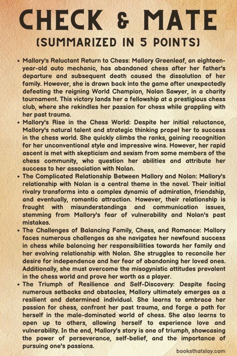Check & Mate Summary, Characters and Themes