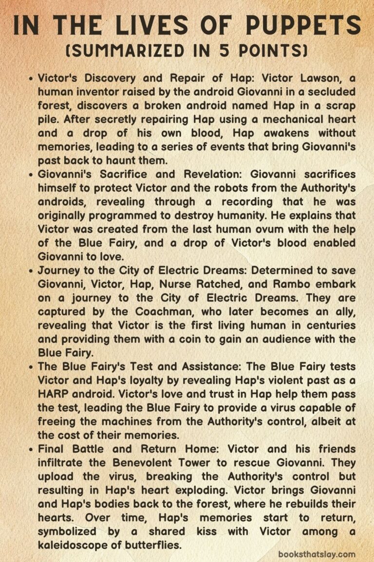 In the Lives of Puppets Summary, Characters and Themes