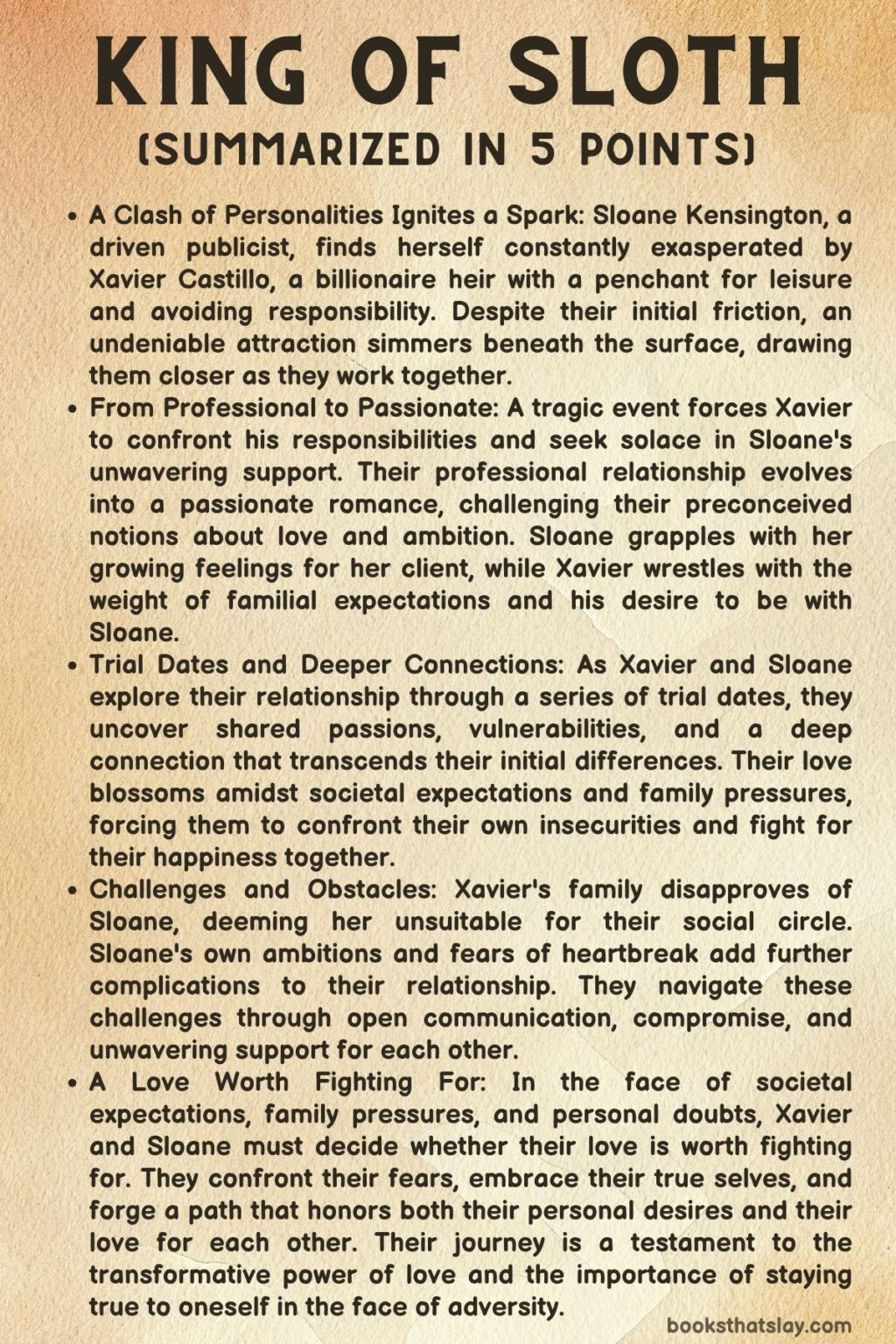 King of Sloth Summary, Characters and Themes