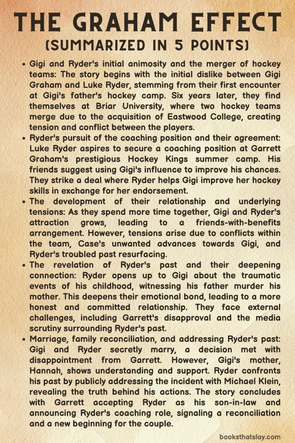 The Graham Effect Summary, Characters and Themes