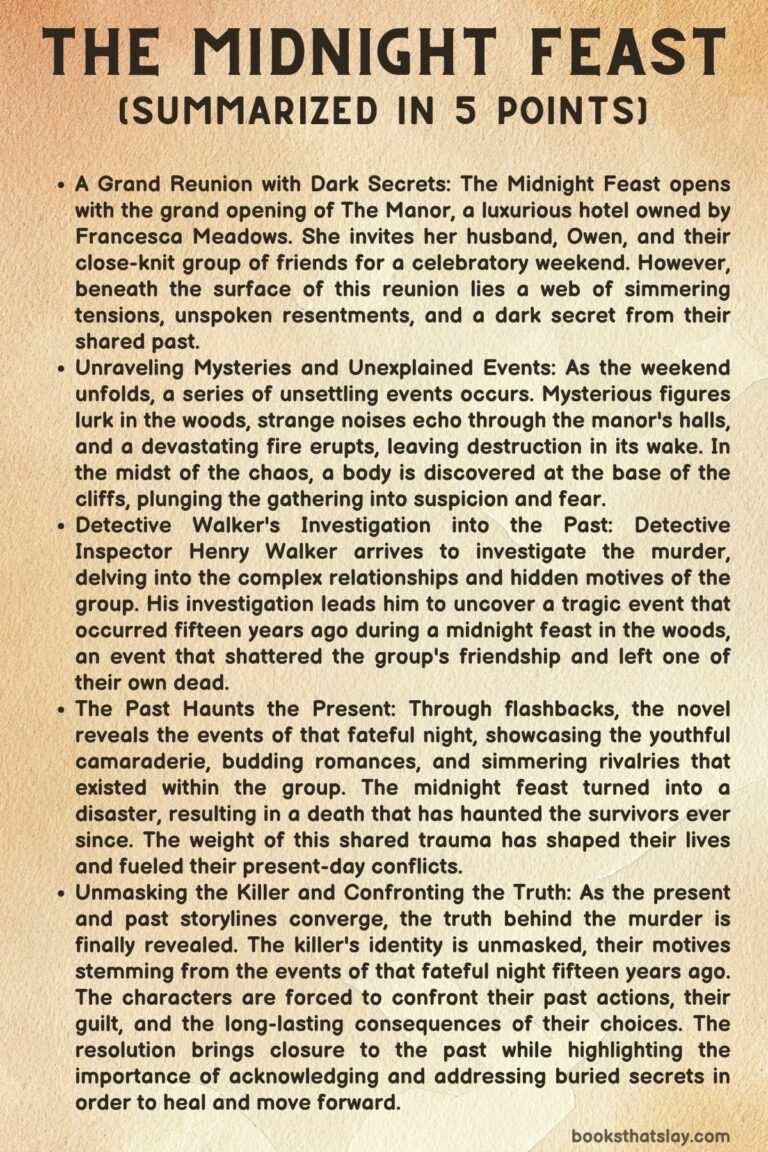 The Midnight Feast Summary, Characters and Themes