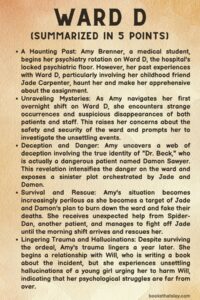 Ward D Summary, Characters and Themes