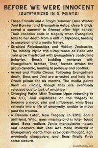 Before We Were Innocent Summary, Characters and Themes