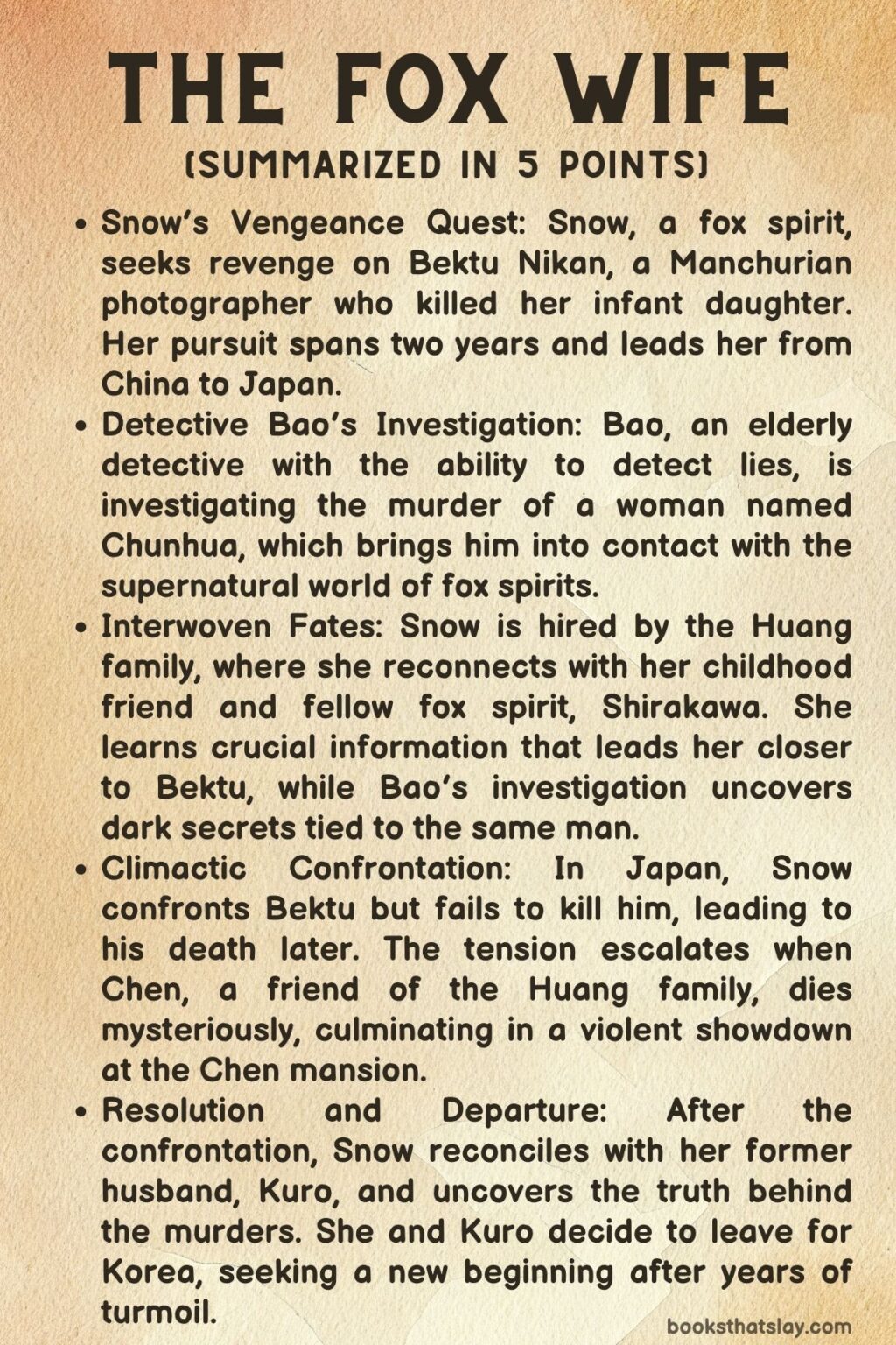 The Fox Wife Summary, Characters and Themes