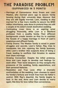 The Paradise Problem Summary, Characters and Themes