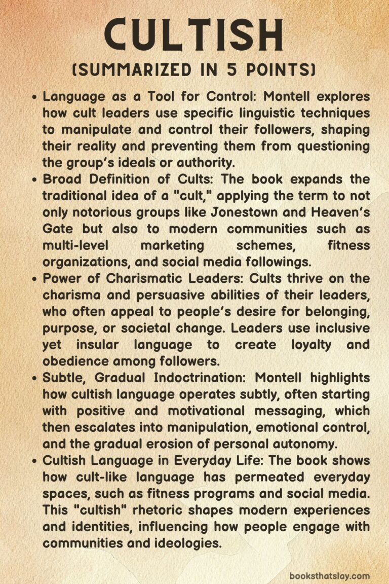 Cultish by Amanda Montell Summary and Analysis