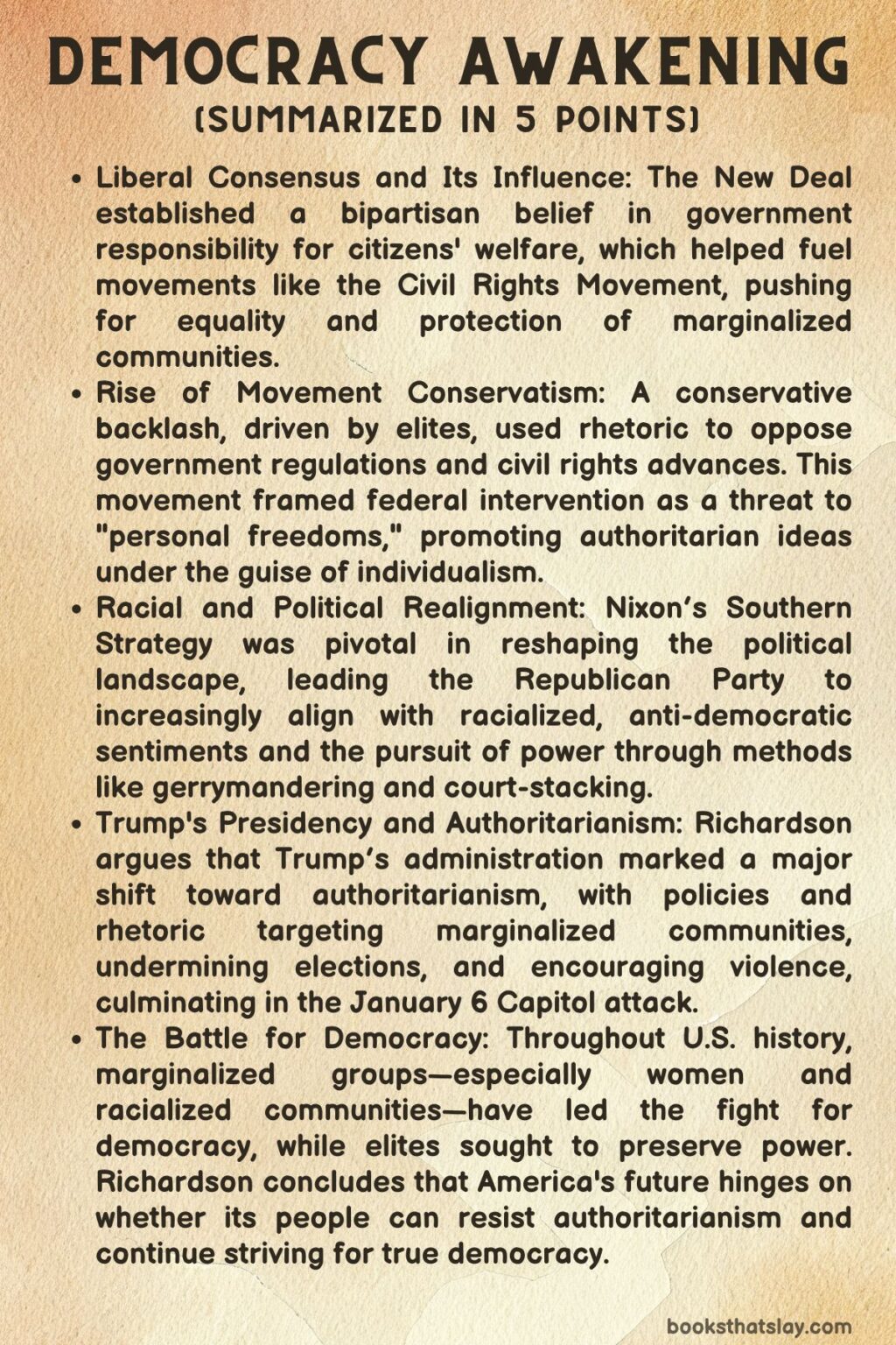 Democracy Awakening Summary and Analysis