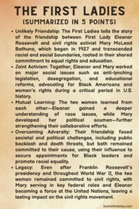 The First Ladies Summary, Characters and Themes