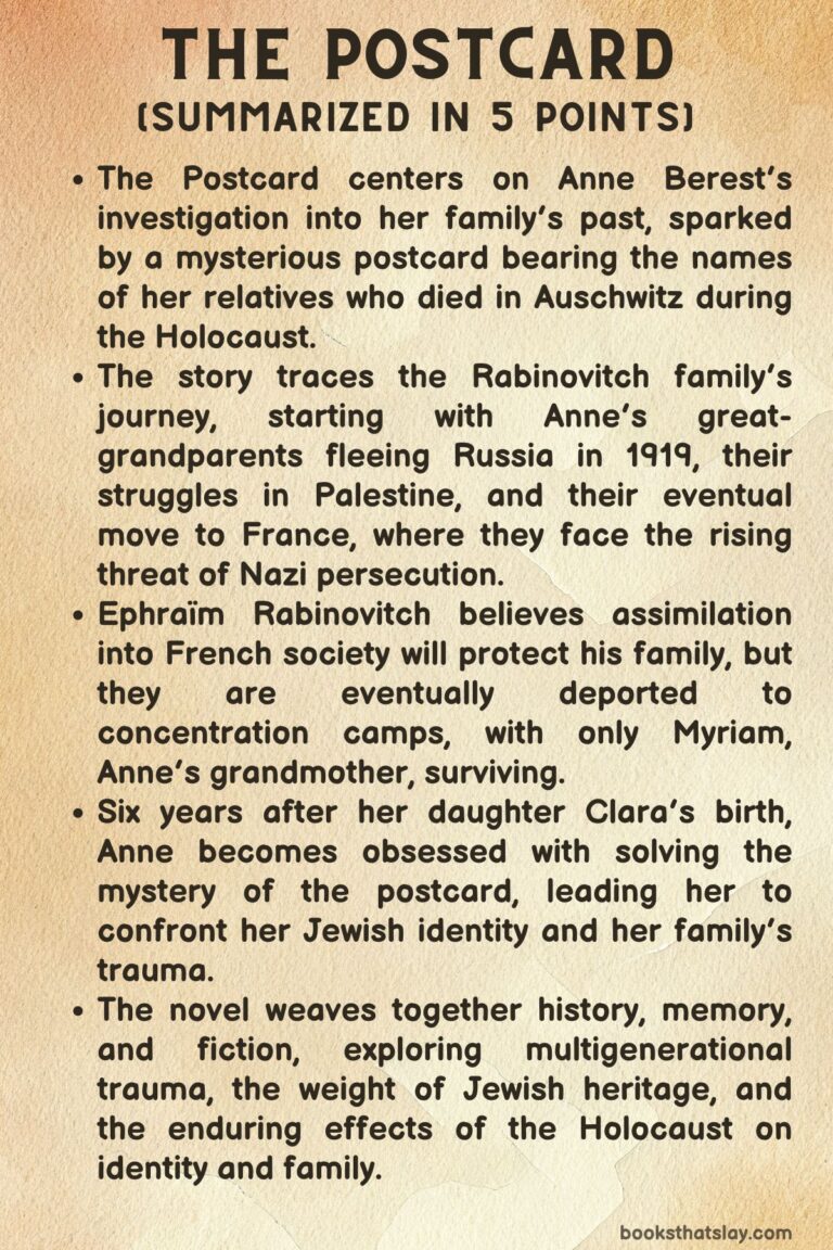 The Postcard by Anne Berest Summary, Characters and Themes