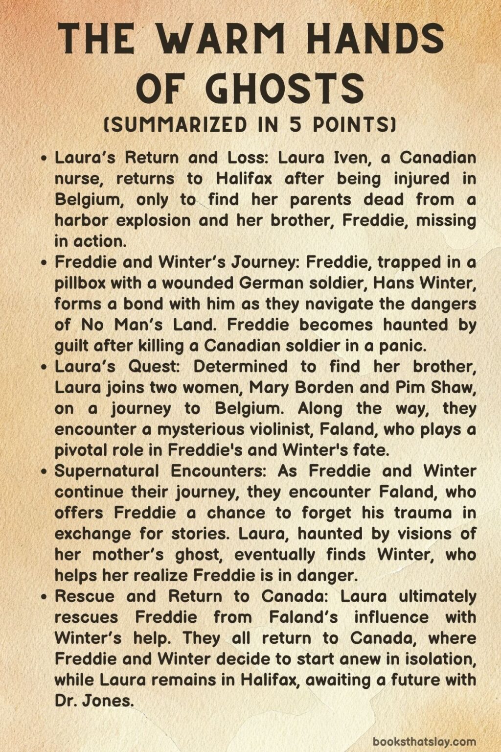 The Warm Hands of Ghosts Summary, Characters and Themes