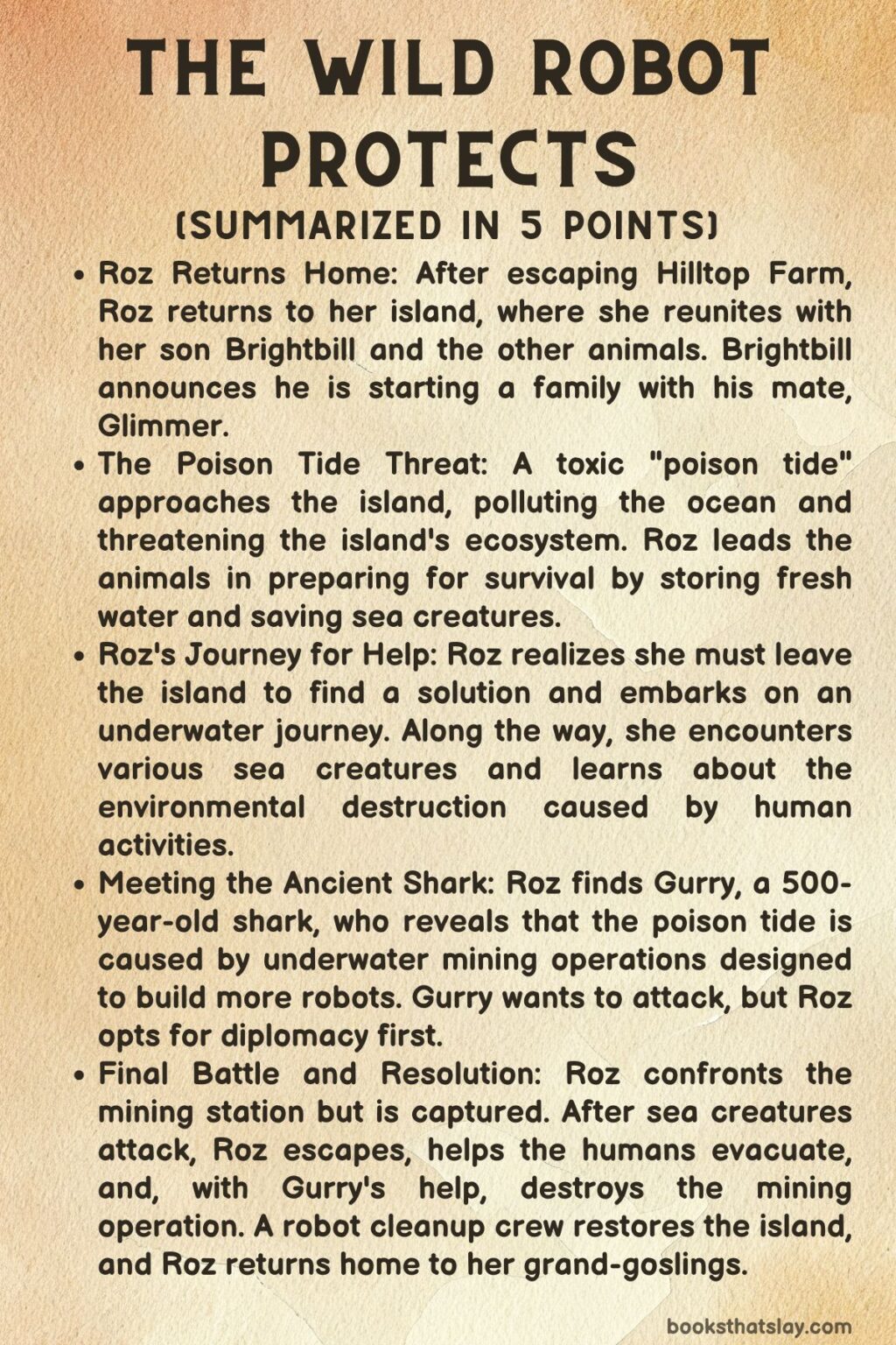 The Wild Robot Protects Summary, Characters and Themes