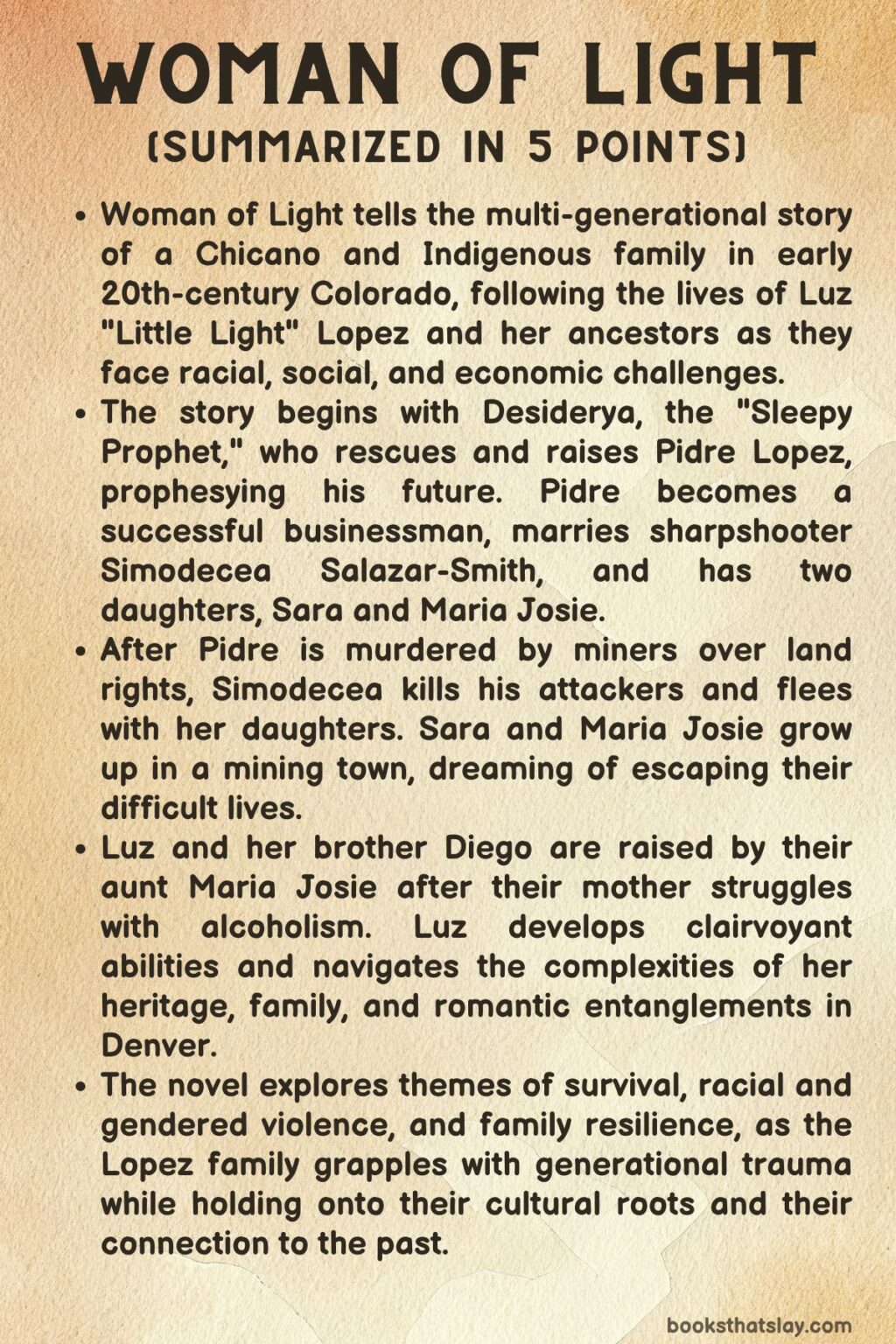 Woman of Light Summary, Characters and Themes