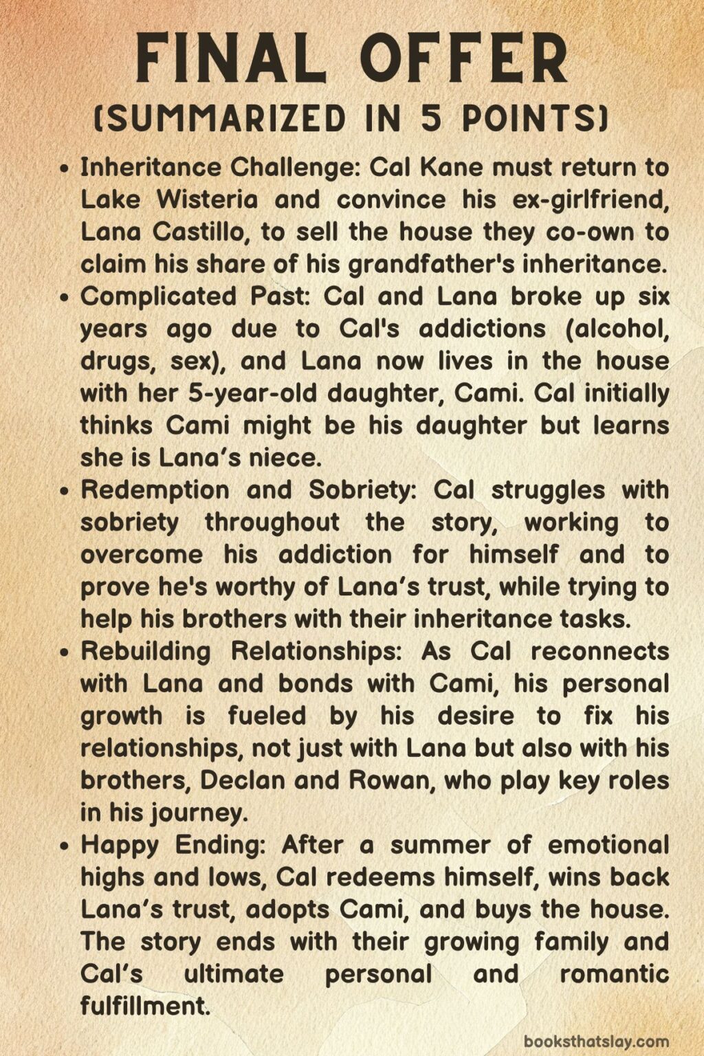 Final Offer by Lauren Asher Summary, Characters and Themes