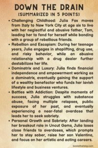 Down the Drain by Julia Fox Summary and Analysis