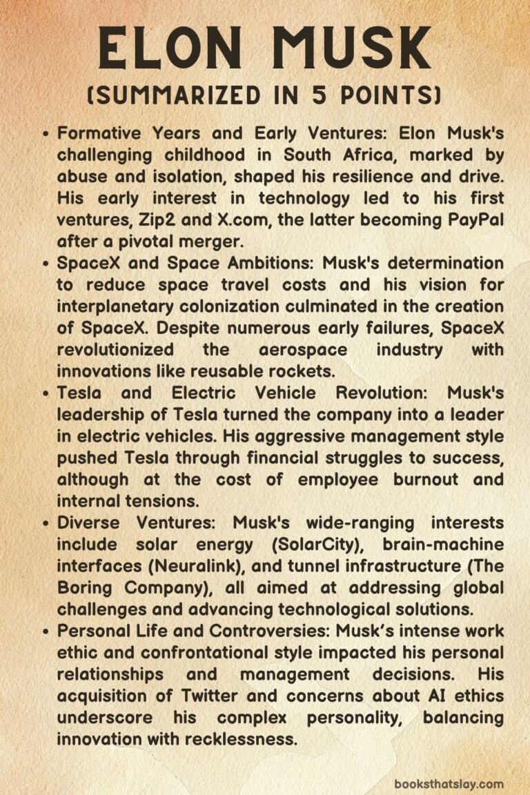Elon Musk by Walter Isaacson Summary, Analysis and Key Lessons