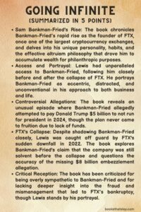 Going Infinite By Michael Lewis Summary and Analysis