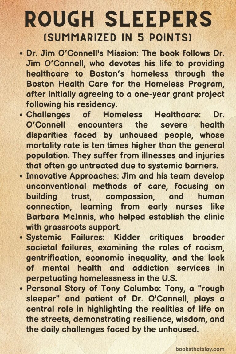 Rough Sleepers by Tracy Kidder Summary and Analysis